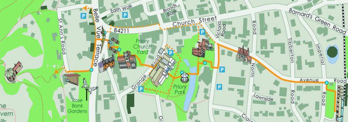 great-malvern-illustrated-map-tourism-hero - Lovell Johns