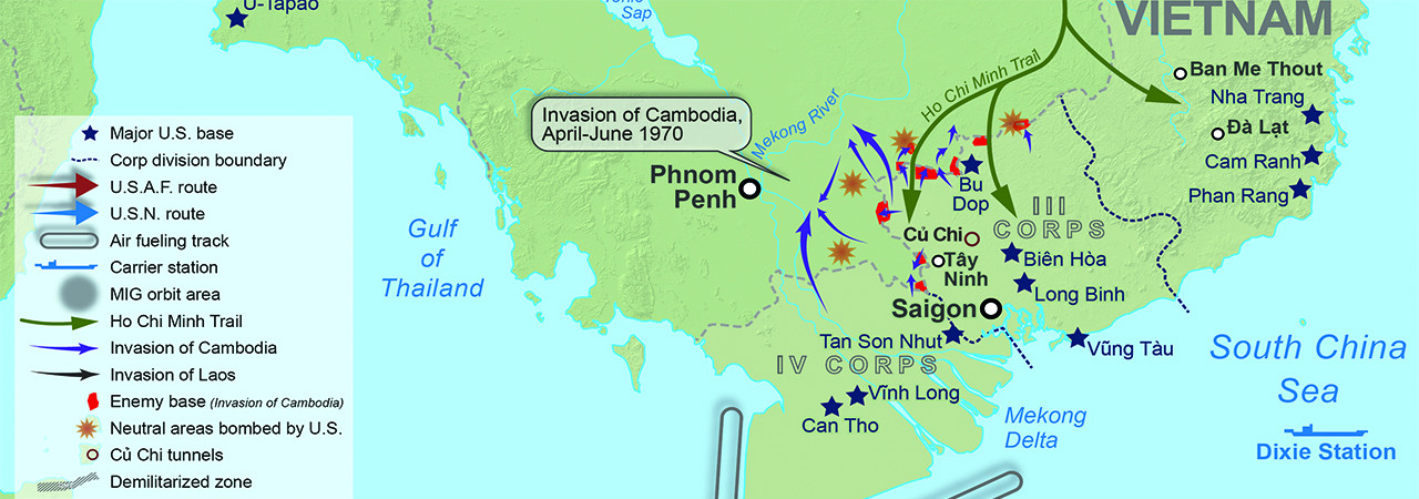 Vietnam War Battle Map for Publishers - Maps Created for Books